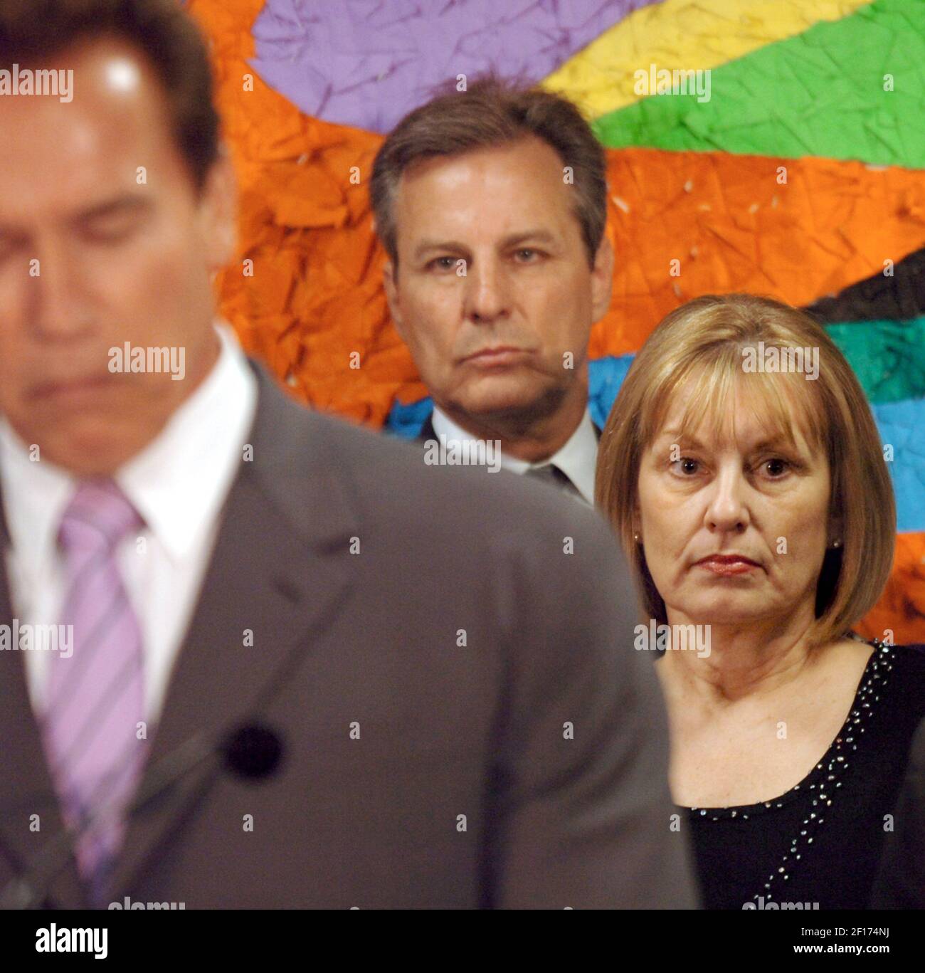 Sharon Peterson, mother of murder victim Laci Peterson, and Marc Klaas ...