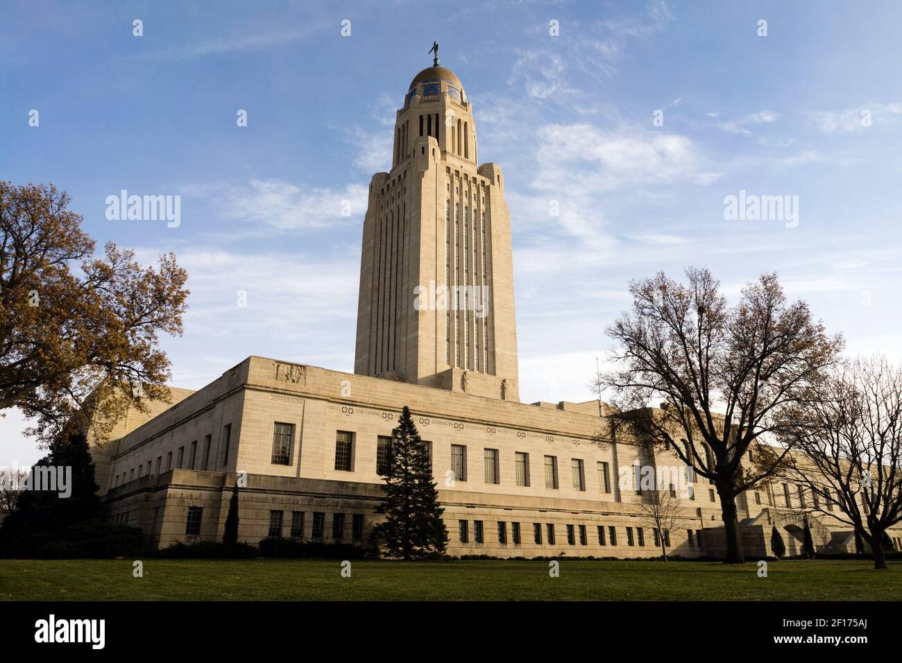 Lincoln Nebraska Capital Building Government Dome Architecture Stock ...