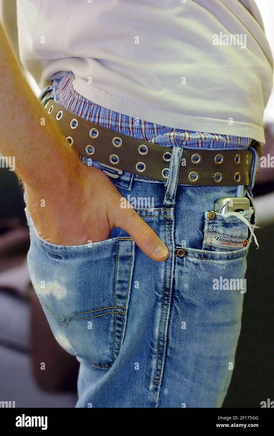In this photo illustration, intern Brandon Smith wears a pair of boxer ...
