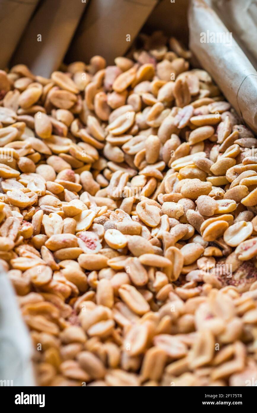 Peanuts in paper bag Stock Photo - Alamy