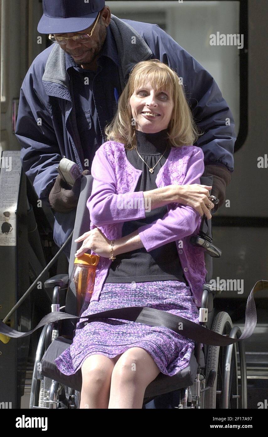 President and Founder of IFOPA, Jeannie Peeper, is arrives at a press ...