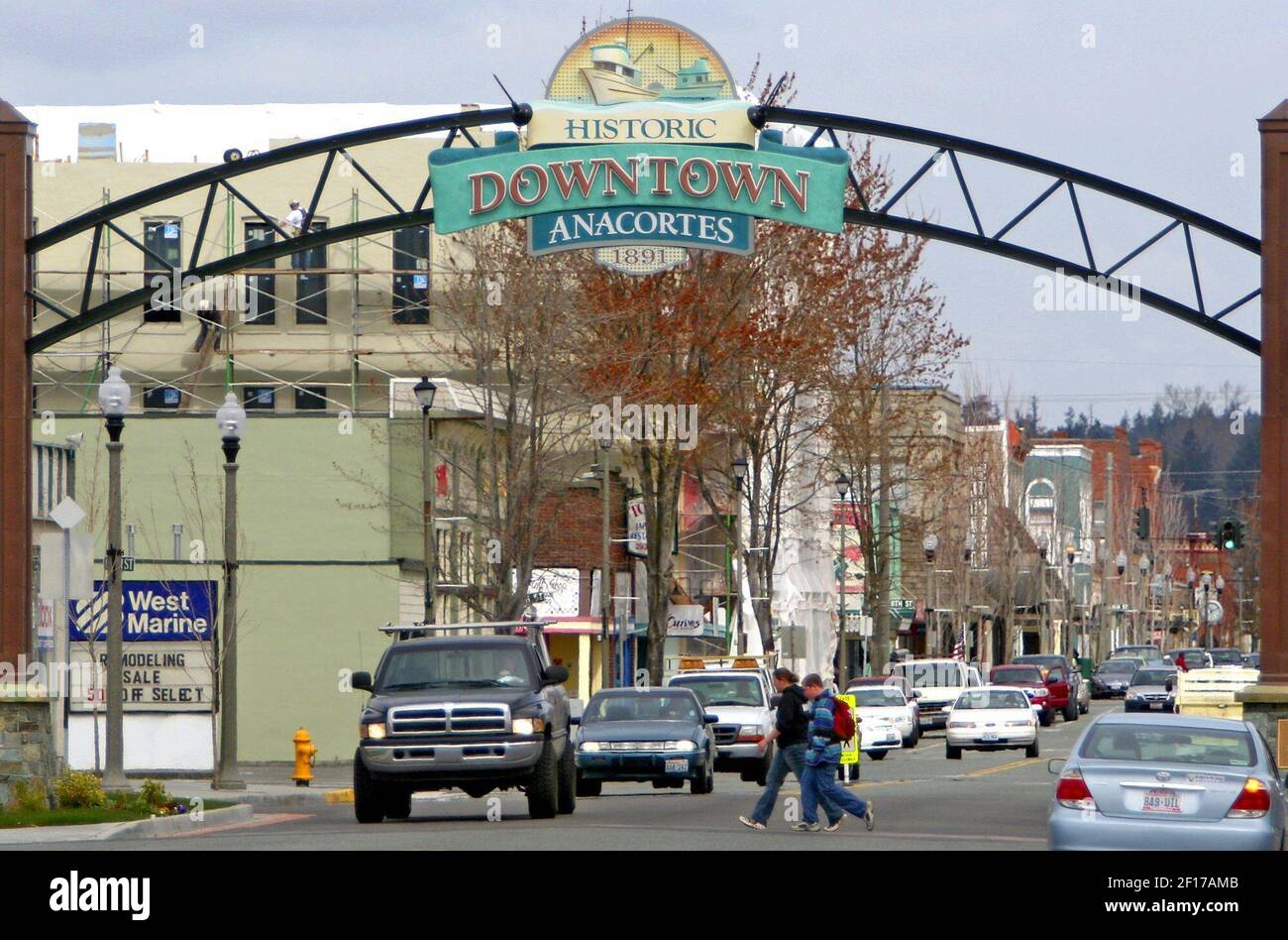The heart of Anacortes' historic district on Commercial Street is ...