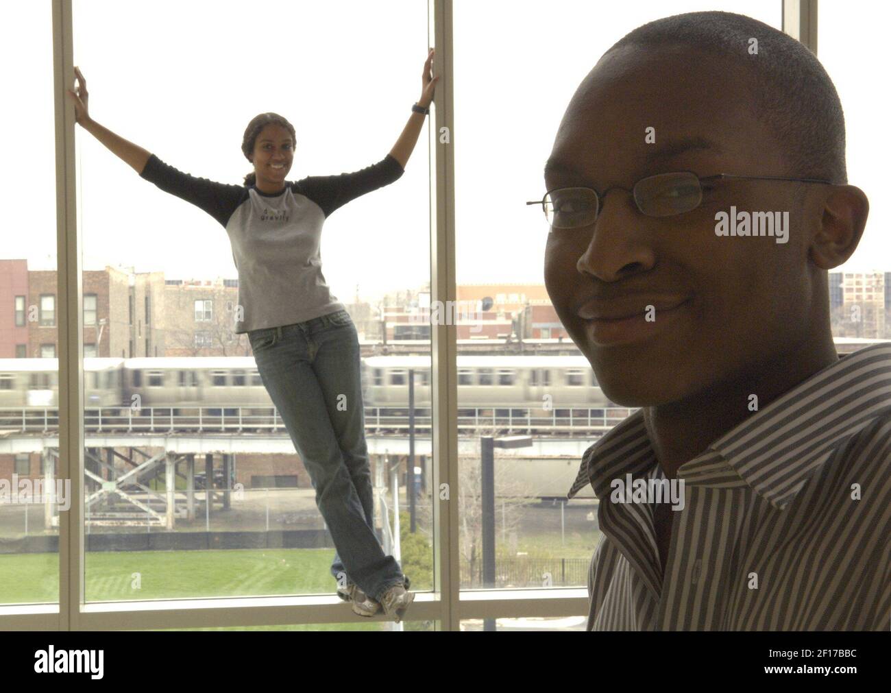 Emily Harris and Daniel Patton, both seniors at Walter Payton College ...