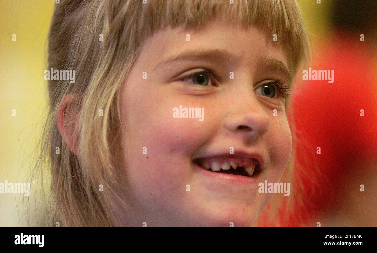 Norma Houghton, 7, a first grader at Miami-Yoder School in Rush ...