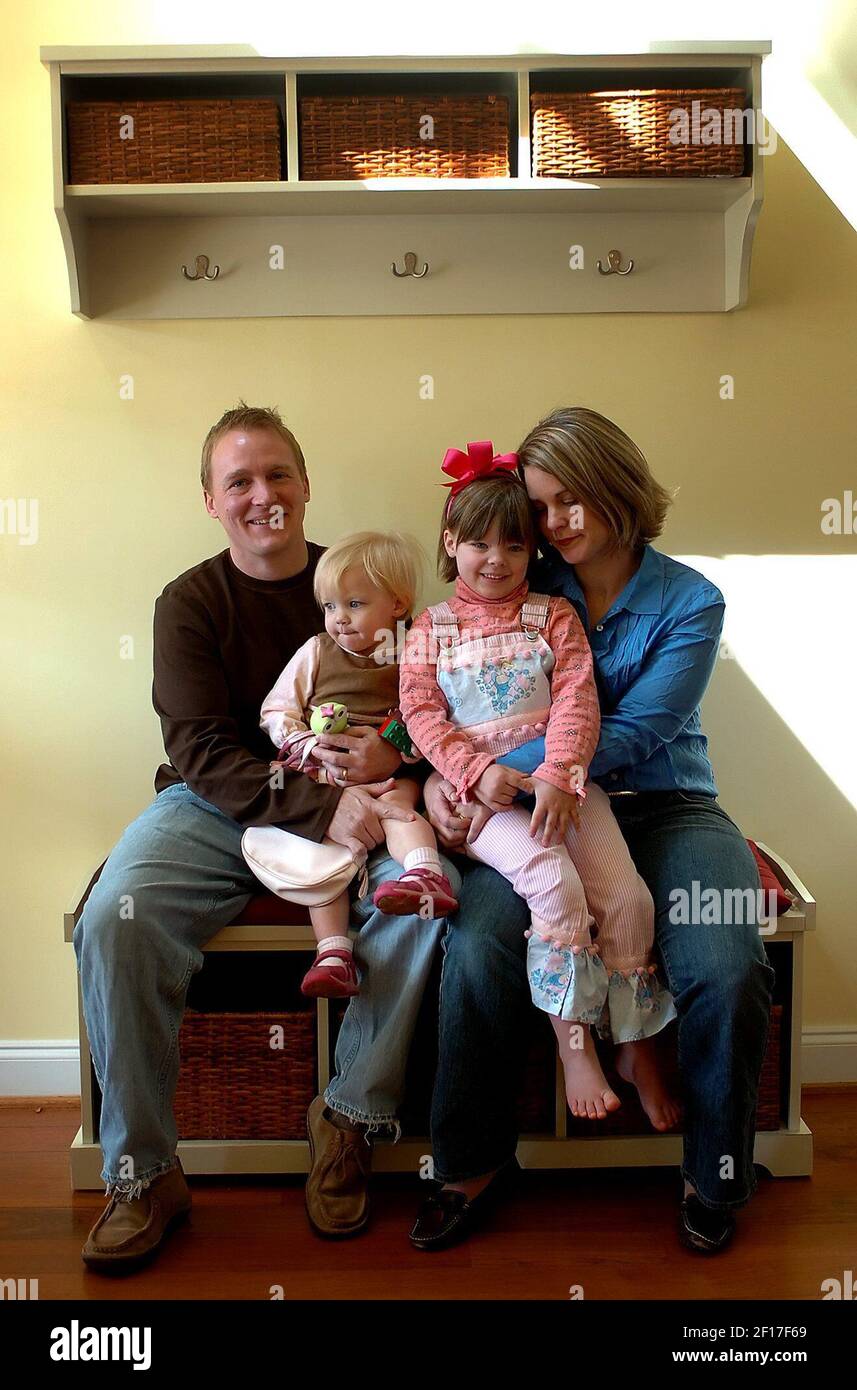 David Fleming, from left, Kate, Ally and Kim pose for photograph at ...
