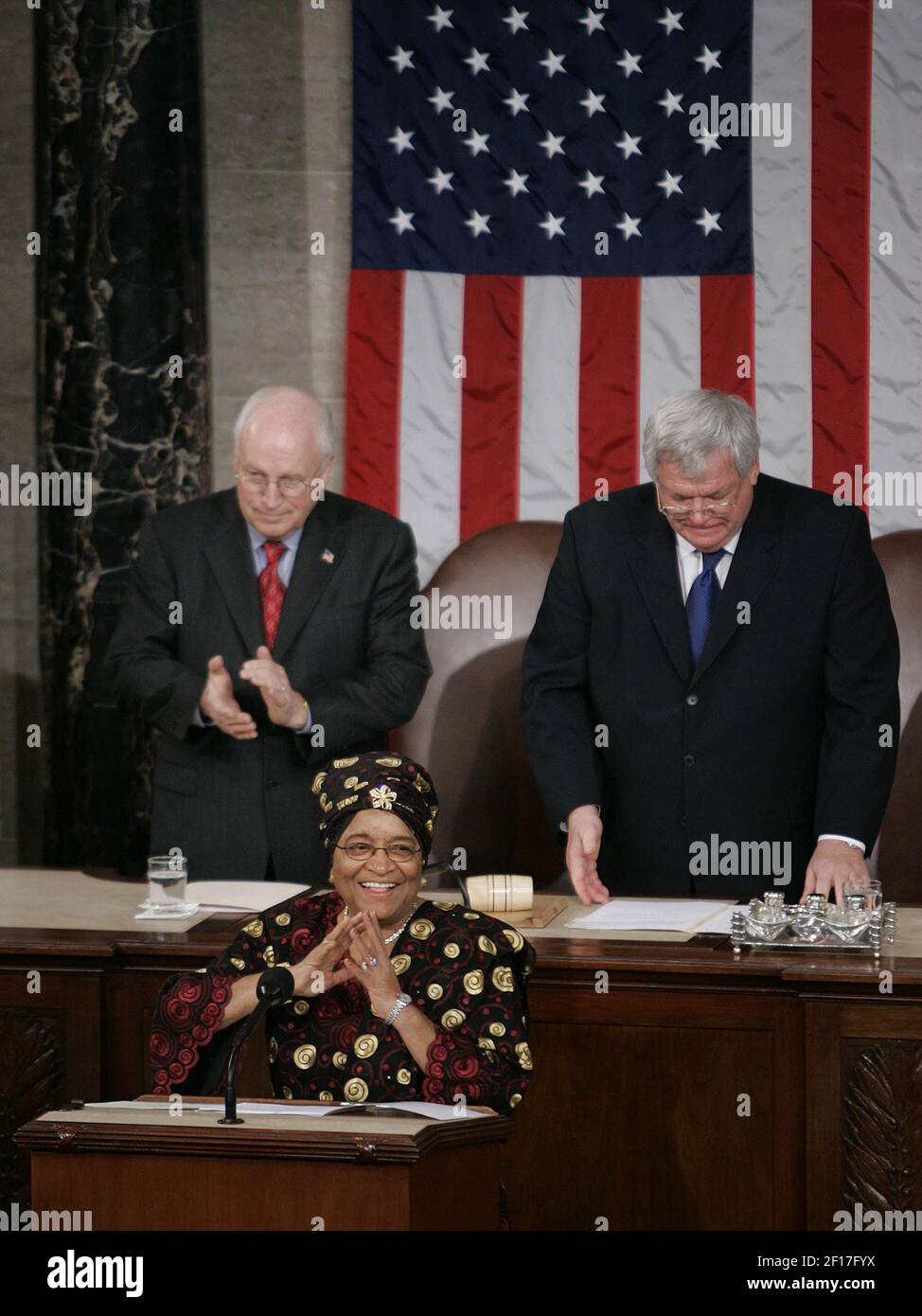 Liberian President Ellen Johnson Sirleaf, Africa's first woman ...