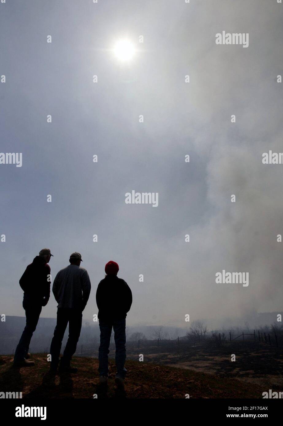 Tommy Lindley, left, and J.D. Ward, middle, and Kay Magee, right, stand ...