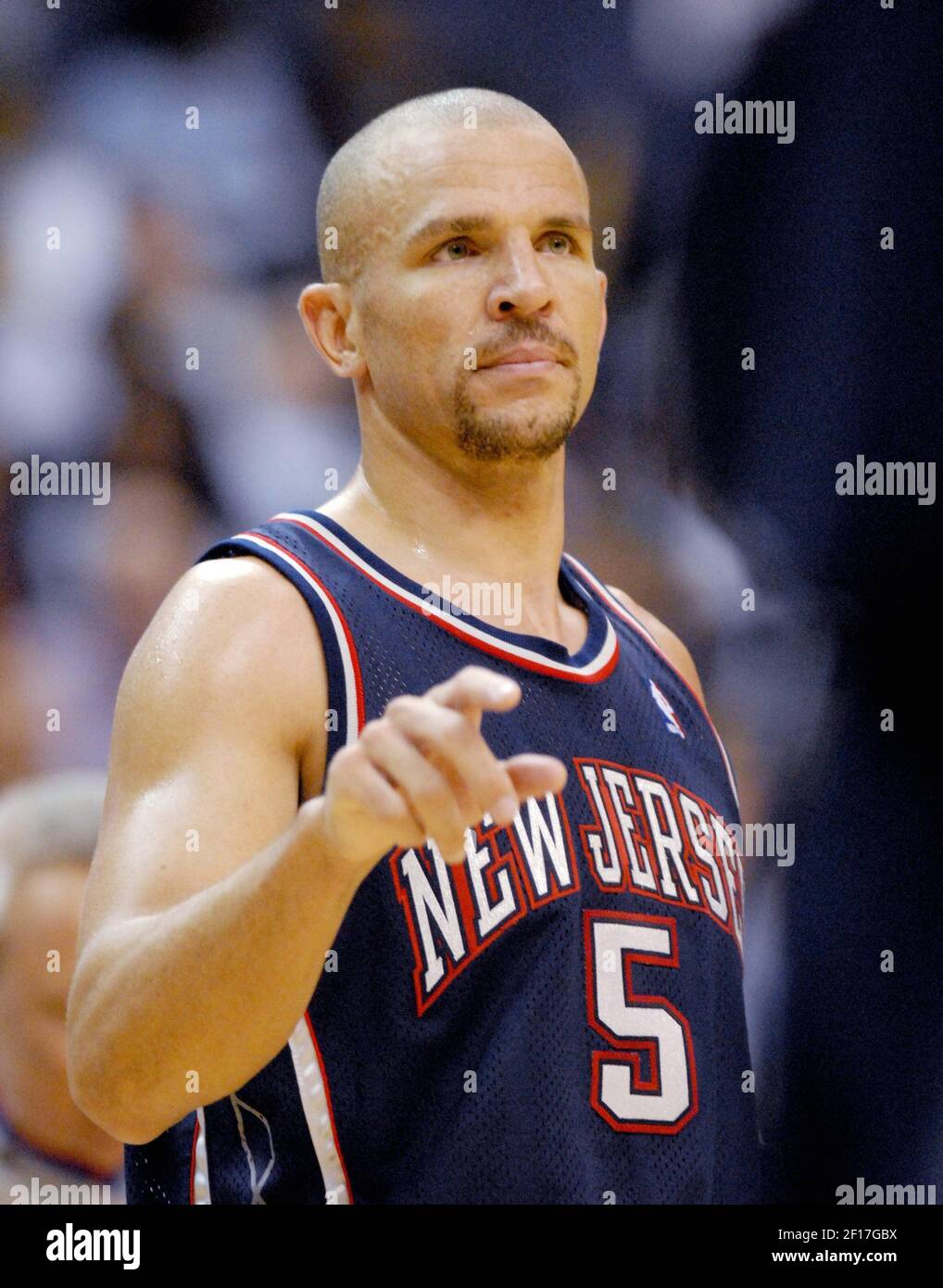 The New Jersey Nets' Jason Kidd is shown during a game against the ...