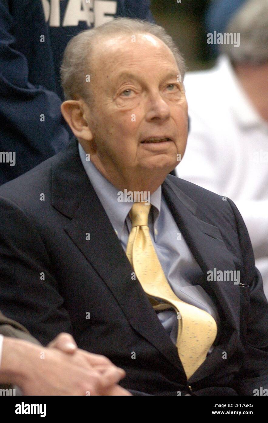 The Washington Wizards' owner Abe Pollin is shown during a game against ...