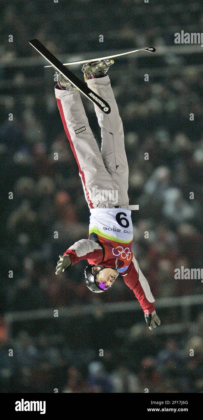 Jeff Bean of Canada on his second qualifying jump for Men's Aerials ...