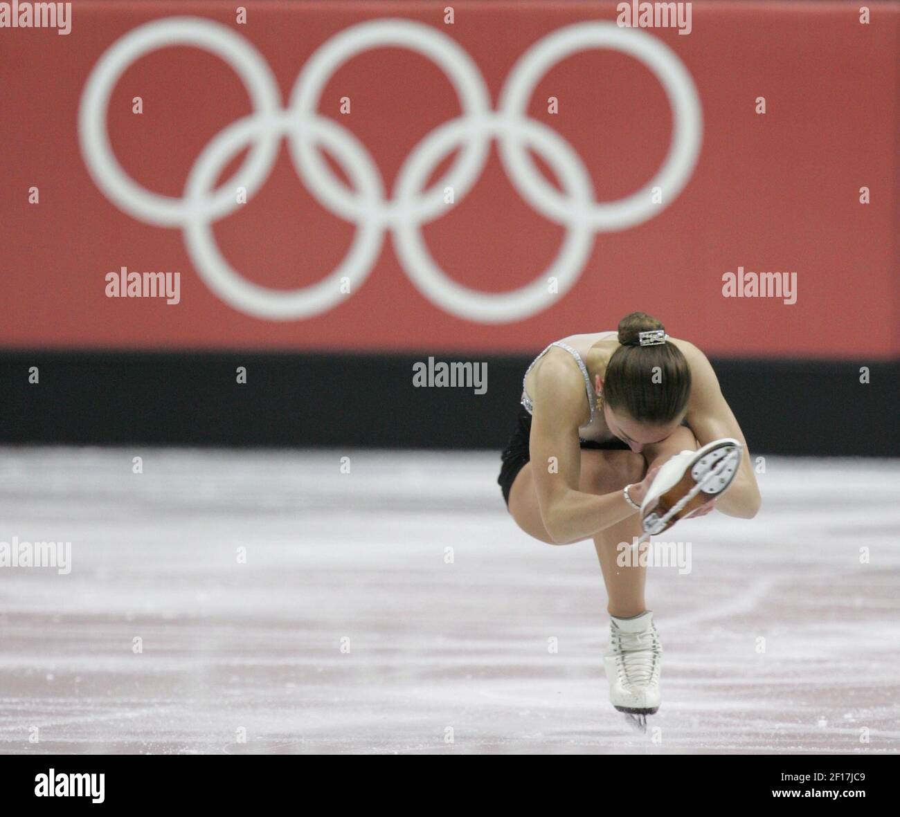 Kimmie Meissner of USA performs during the 2006 Winter Olympics Ladies ...