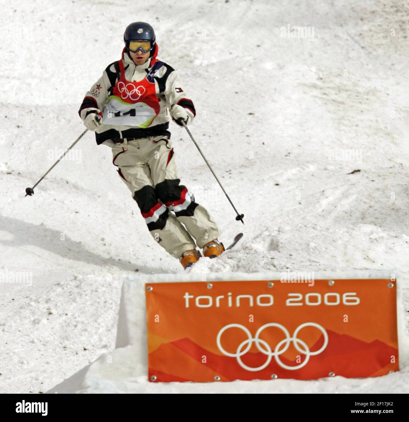 Travis Mayer of USA during the 2006 Winter Olympics Mens Moguls ...