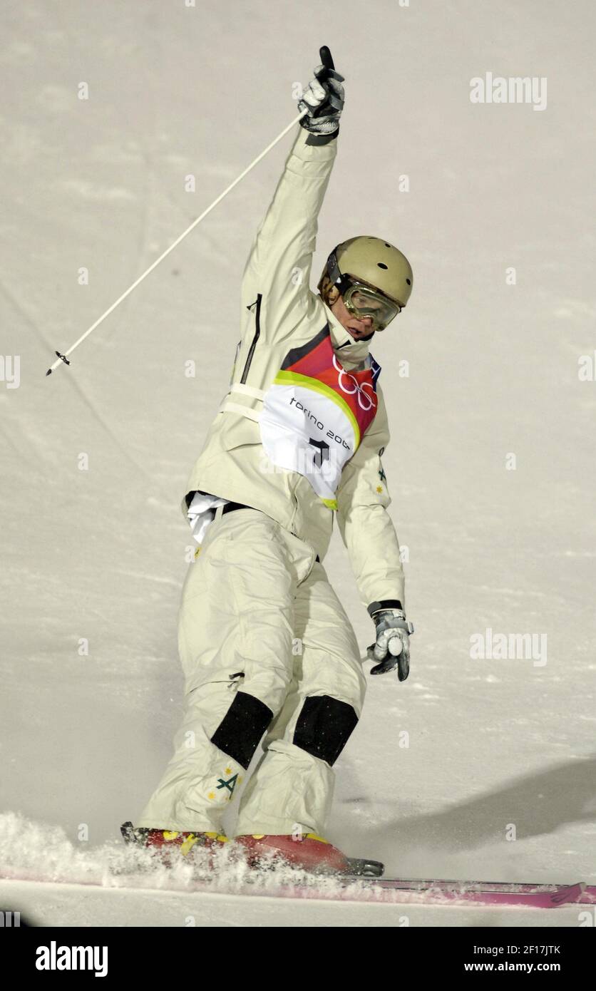 Australia's Dale Begg-Smith celebrates winning the gold medal in 2006 ...