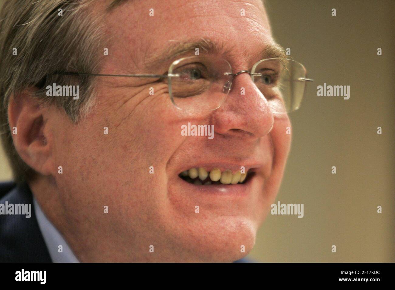 Paul Allen, owner of the Seattle Seahawks, during an interview on ...