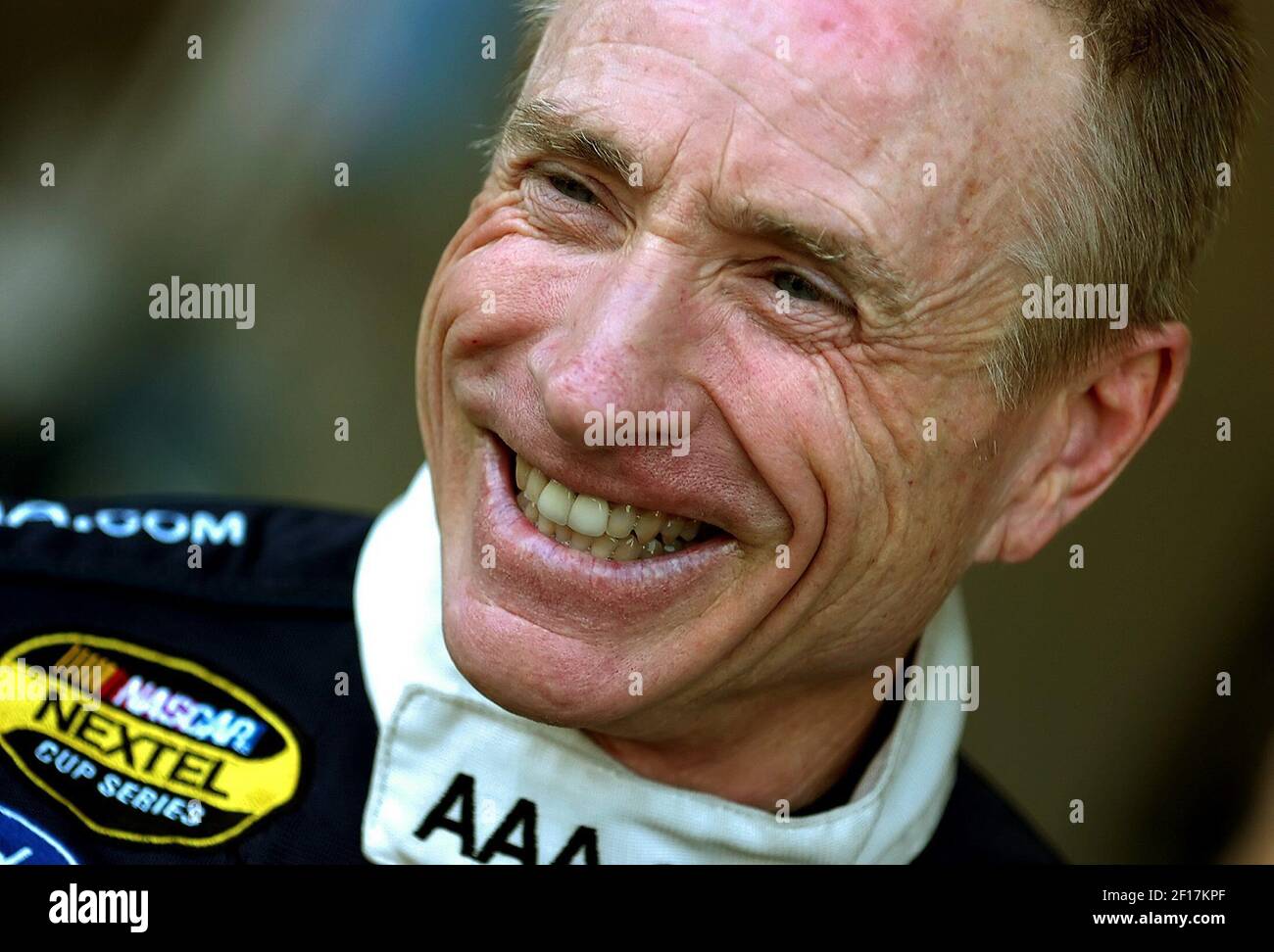 NASCAR NEXTEL Cup driver Mark Martin relaxes in the garage following ...