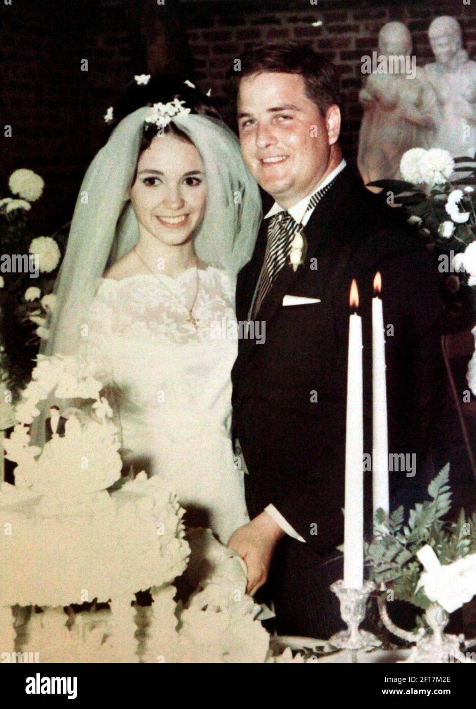 Maria Soldani and her husband Winn Soldani II at their wedding in New Orleans, Louisiana ...