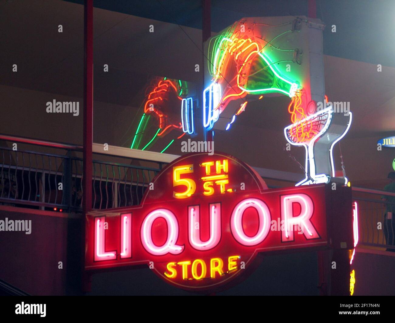 Old neon signs glow again in Las Vegas, Nevada, project. This downtown ...