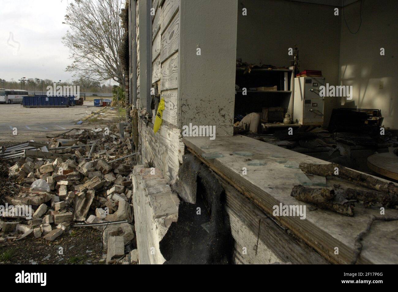A building that housed campus police at Dillard University in New ...