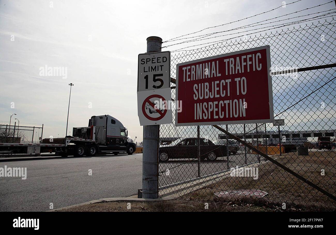 Port container traffic at the Seagirt Marine Terminal in the Port of ...