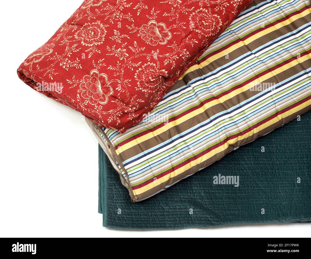 Full/queen polyester-filled comforters from Dillard's from left; Ralph ...
