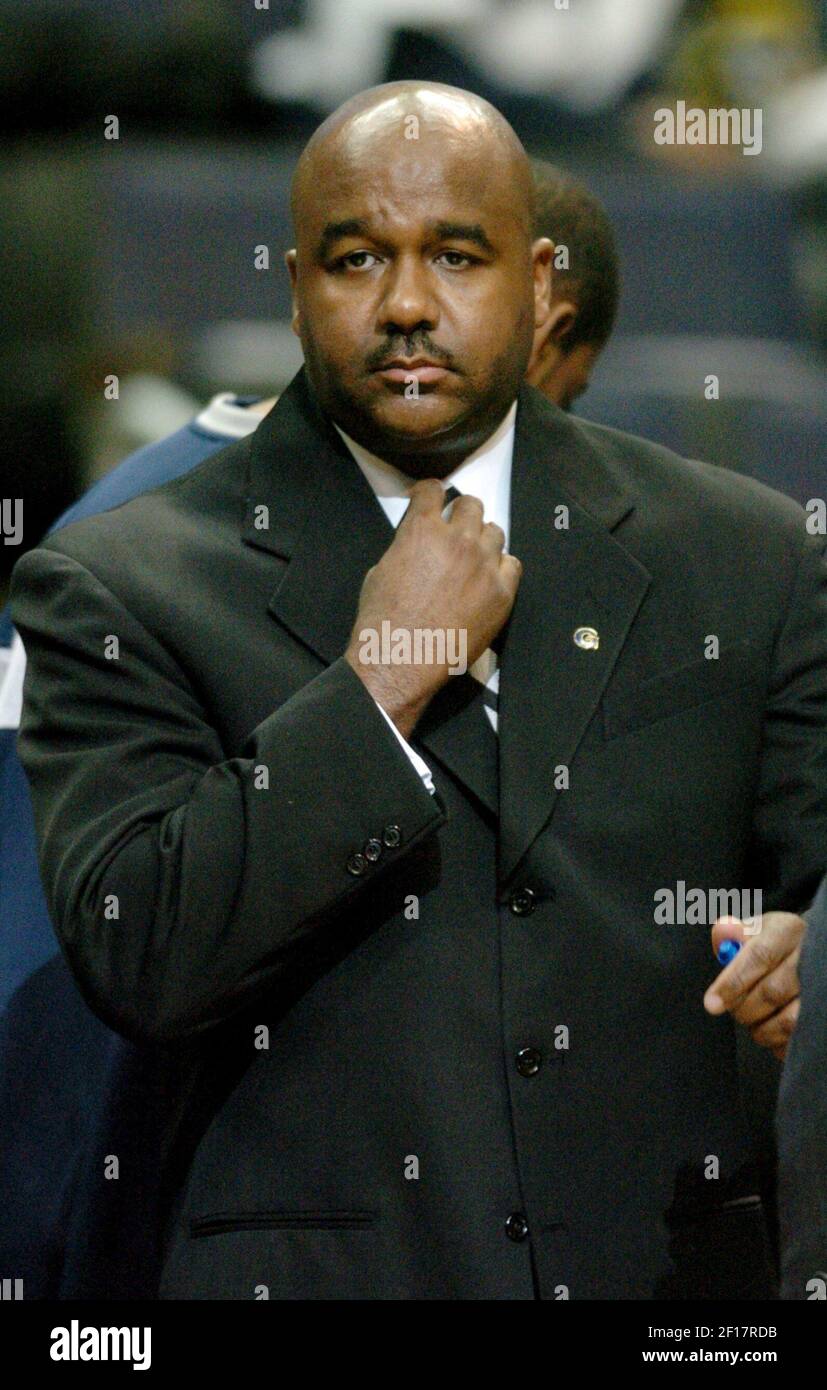 Georgetown head basketball coach John Thompson III is shown during a ...