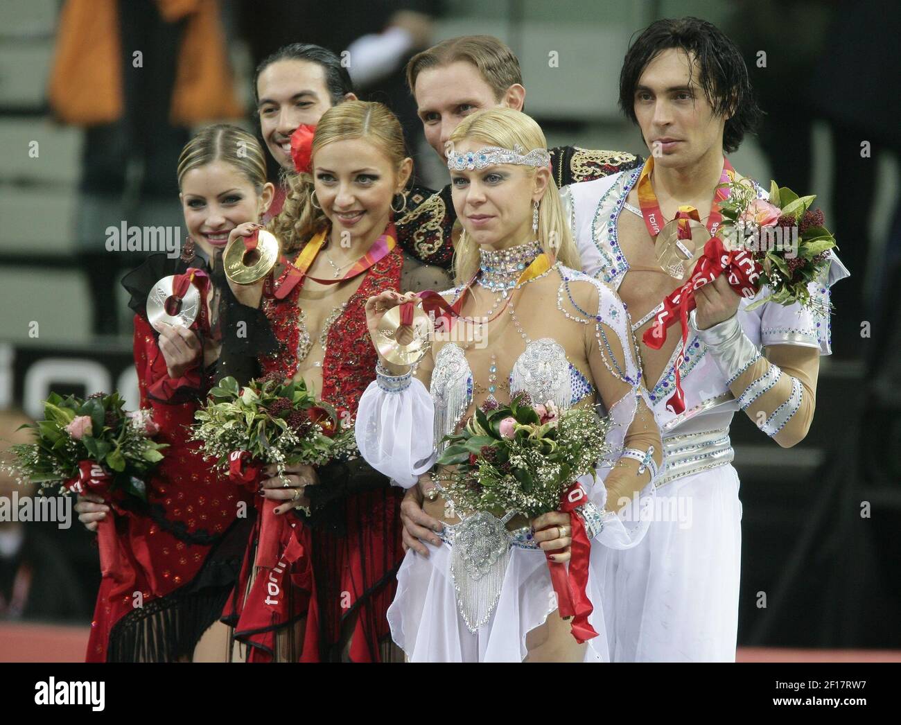 On the poduim following the Figure Skating Ice Dancing competition are ...