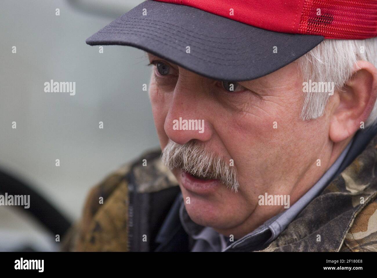 Tallmansville Fire Chief Joe Tallmans speaks during an interview ...