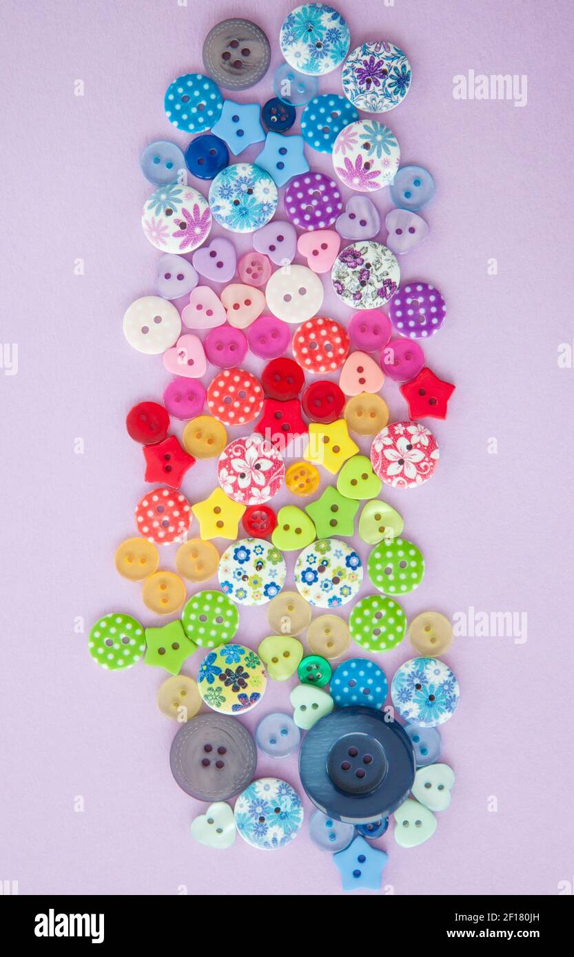 Various coloured buttons Stock Photo - Alamy