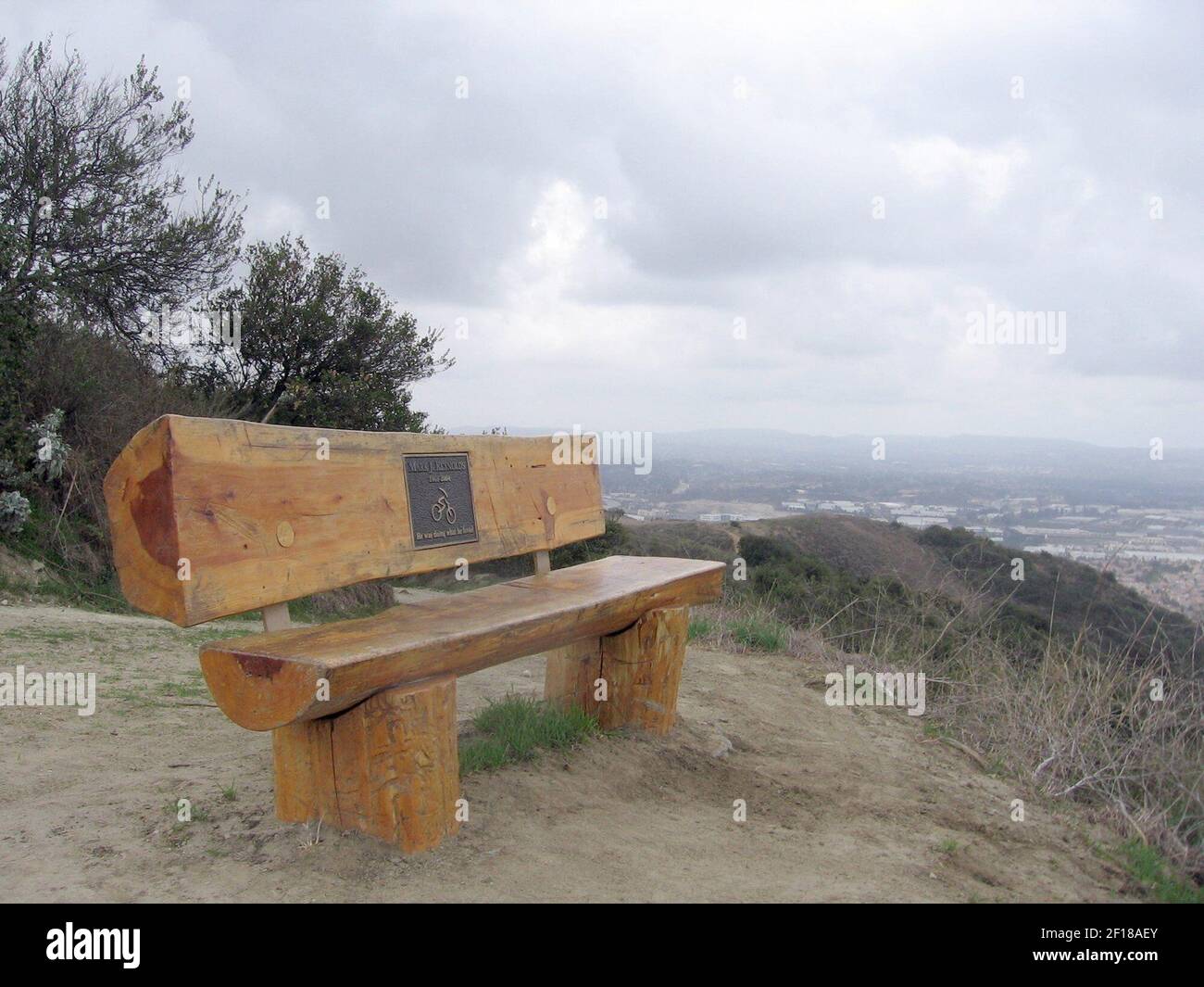 A bench commemorating Mark Reynolds overlooks some of his favorite ...