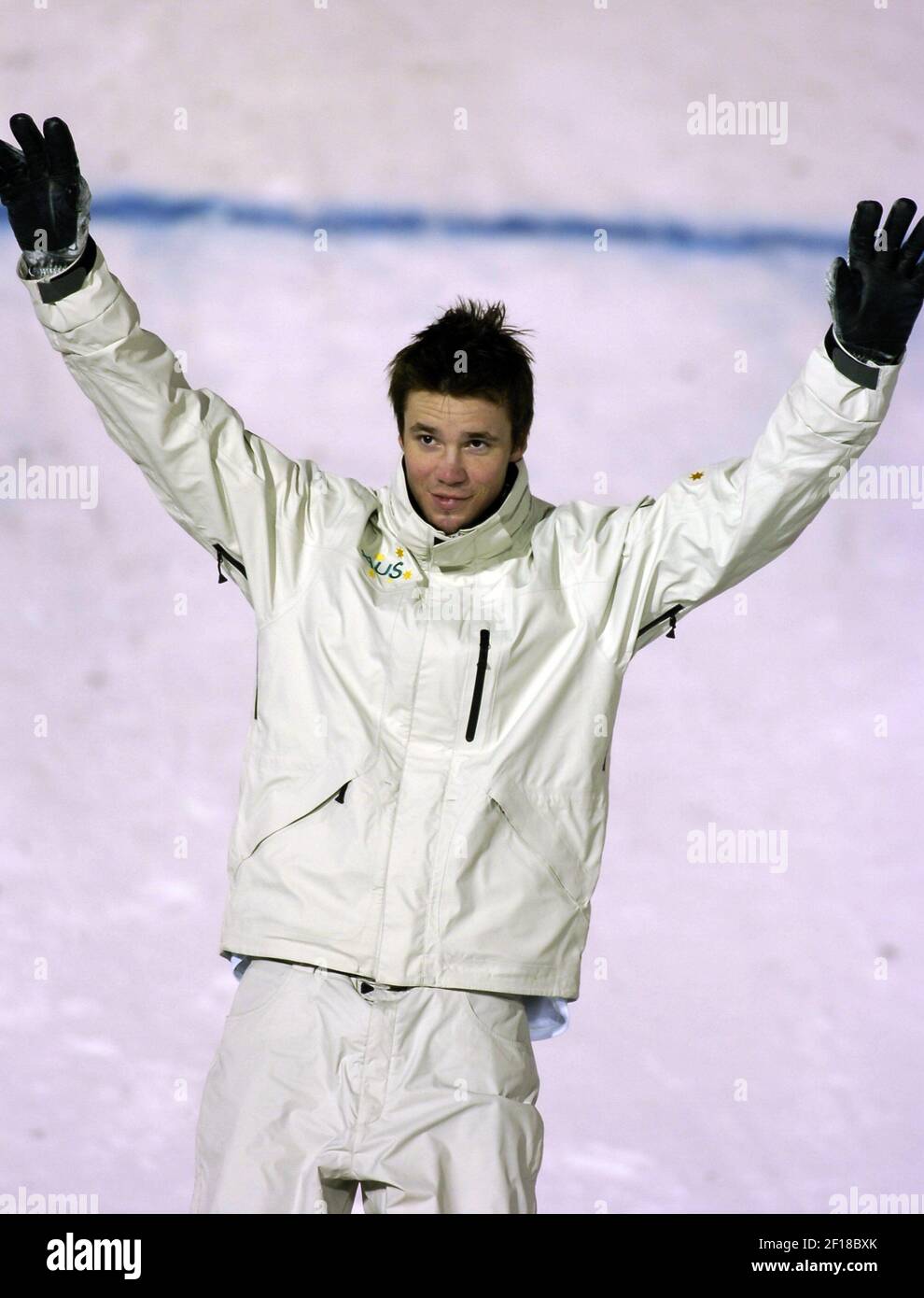 Australia's Dale Begg-Smith celebrates winning the gold medal in 2006 ...