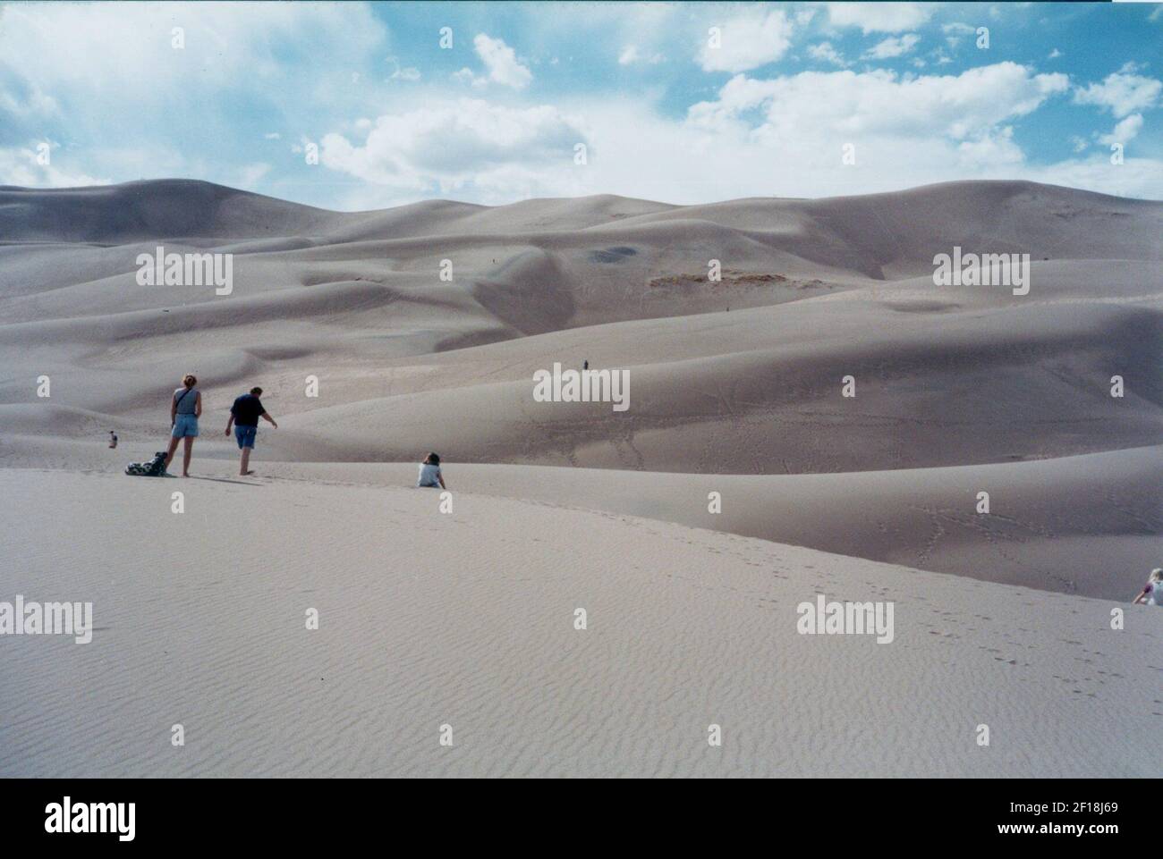 Great Sand Dunes National Park and Preserve near Alamosa, Colorado, the ...