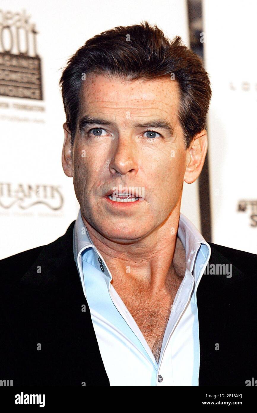 Pierce Bronson arrives at the premiere of "After The Sunset" at the ...