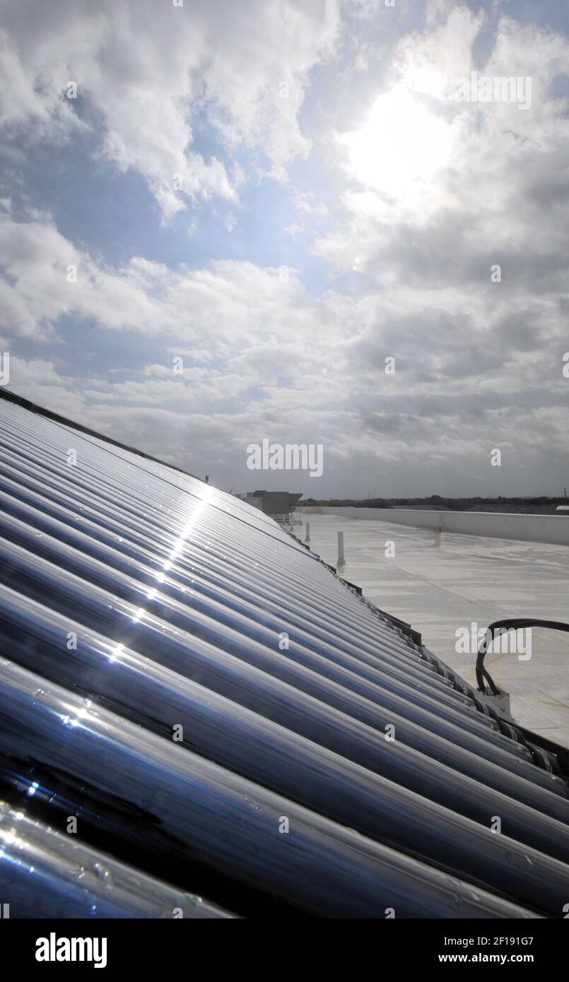 Water is heated by thermal solar units incorporating tubes that are ...