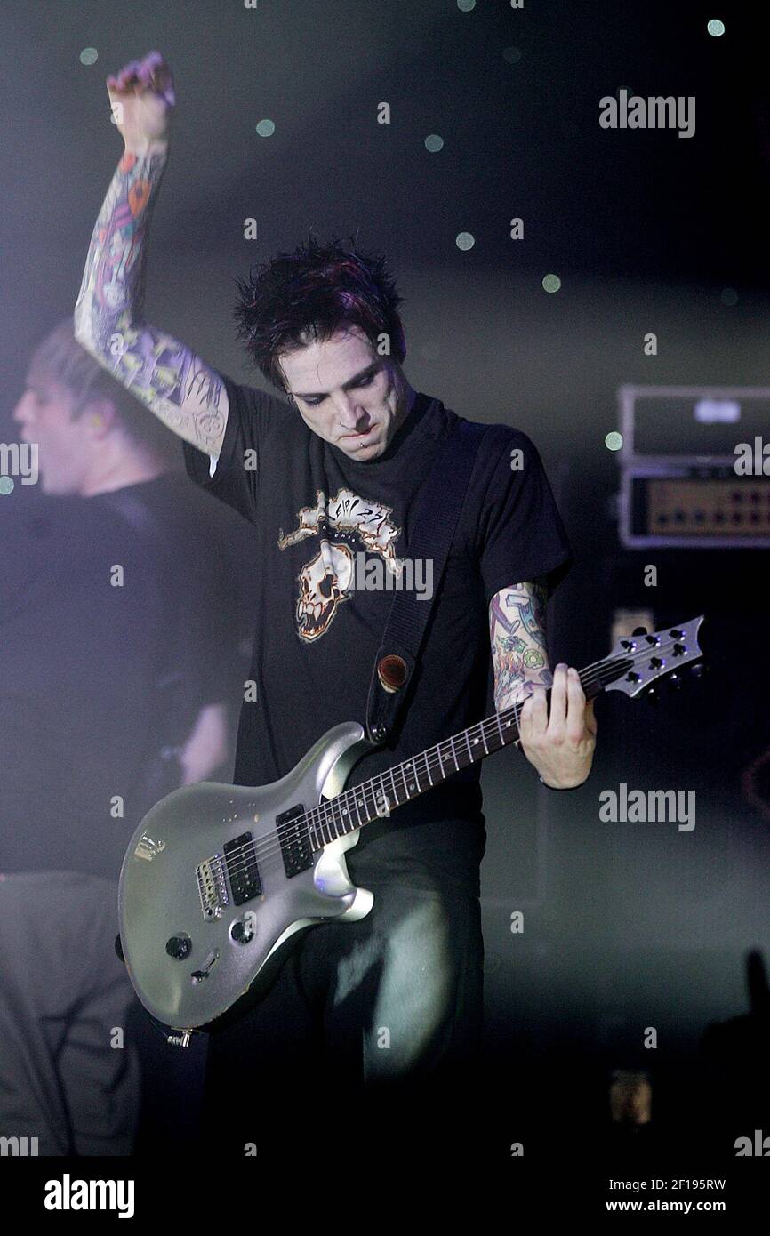 Billy Martin of the band Good Charlotte performs at Webster Hall in New ...