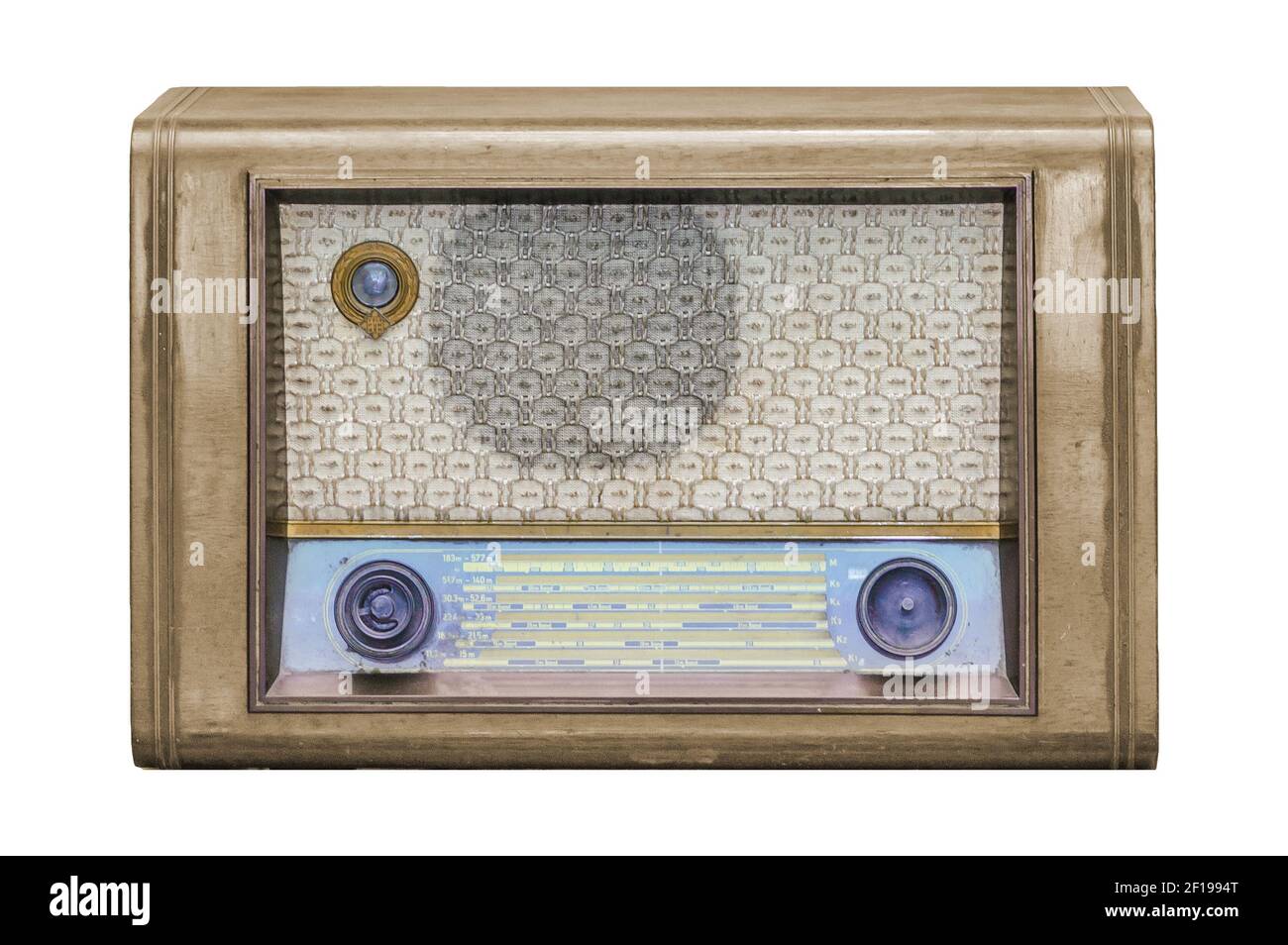 Front View Old Radio Isolated Stock Photo - Alamy