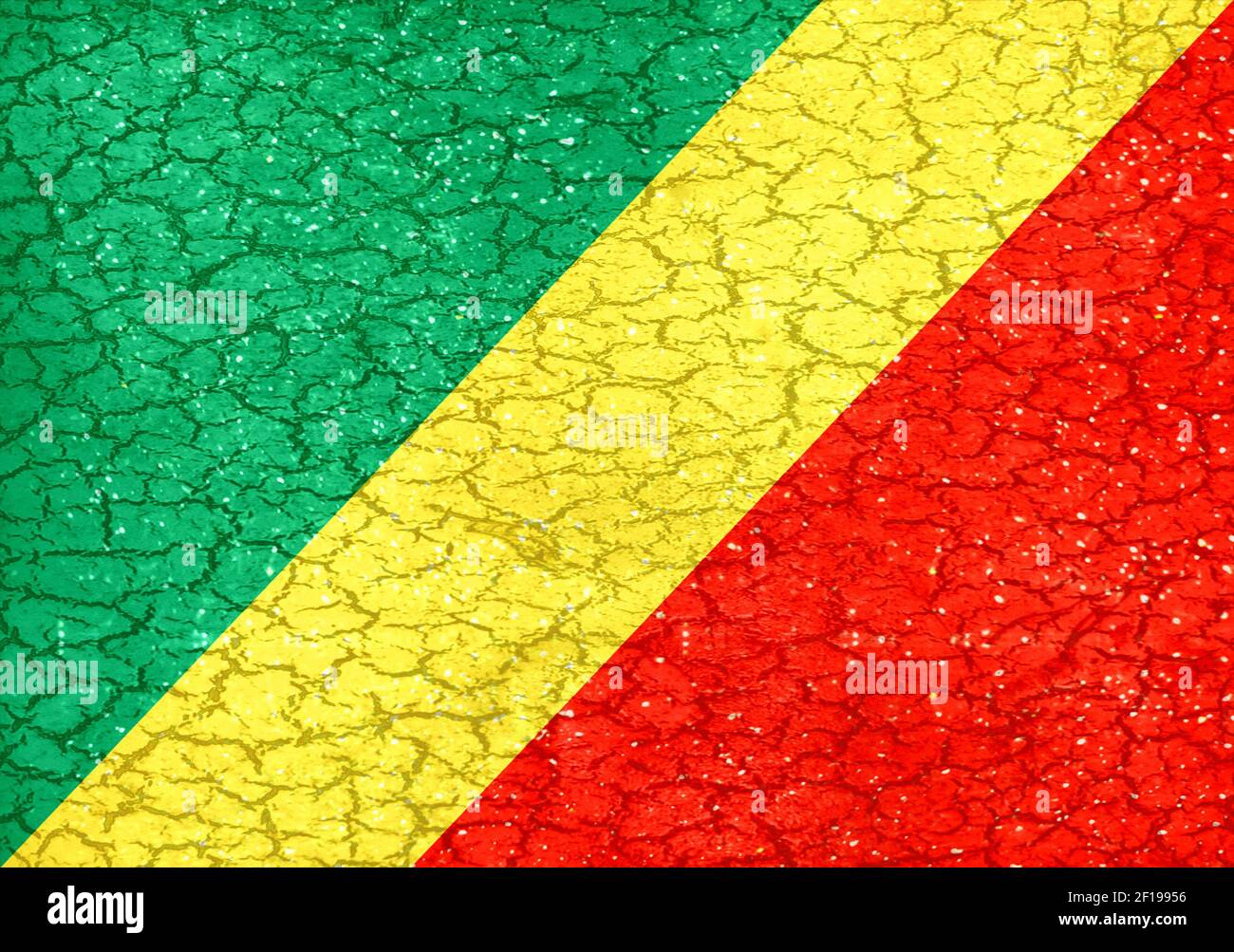 Grunge Style Congo National Flag Stock Photo - Alamy