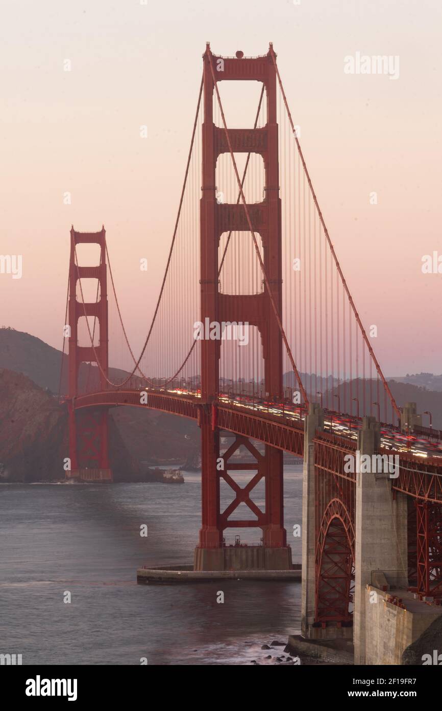 Golden Gate Bridge Fort Point San Francisco Bay California Stock Photo ...