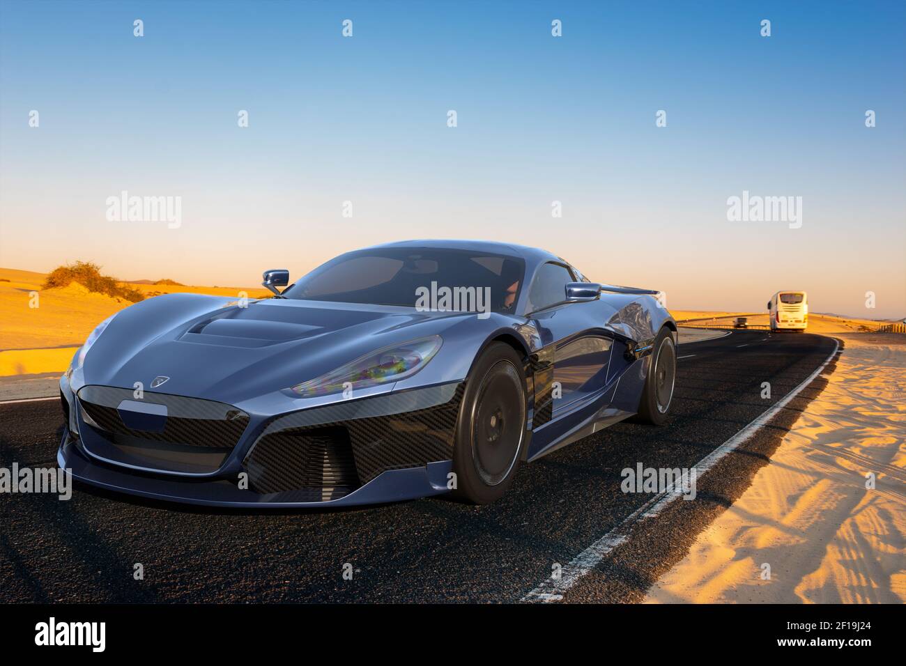 super electric Rimac C 2 car from a Croatian manufacture super electric ...