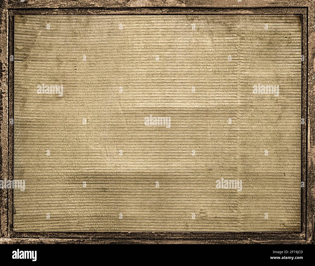 Cardboard Frame With Borders Background Stock Photo - Alamy