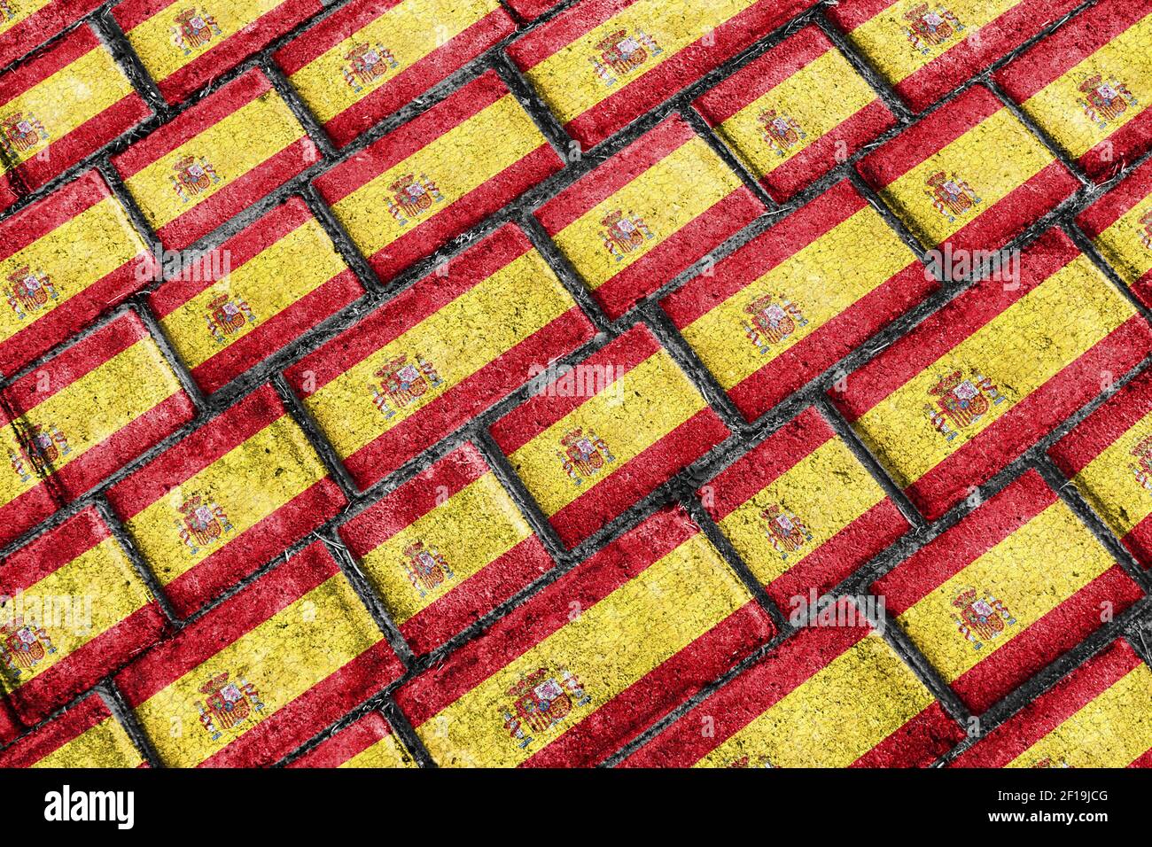 Spain Flag Urban Grunge Pattern Stock Photo - Alamy