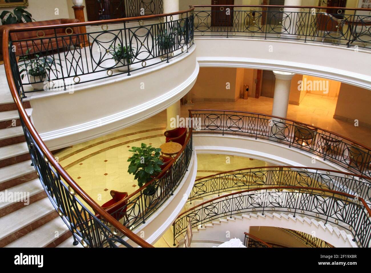 Spiral stairs in the palace Stock Photo - Alamy