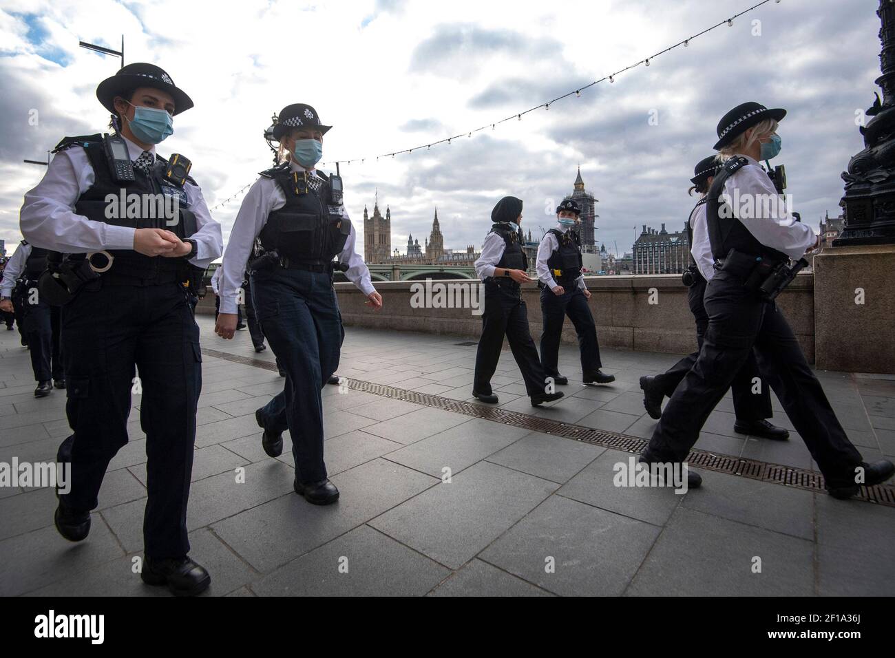 More than 30 female police officers and other members of staff patrol ...