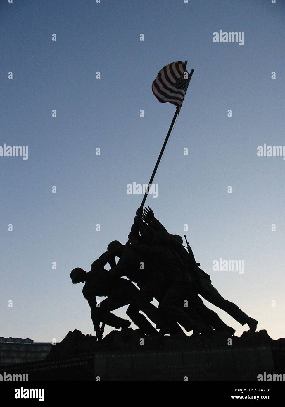 In this July 25, 2002 file photograph, the Iwo Jima memorial in ...