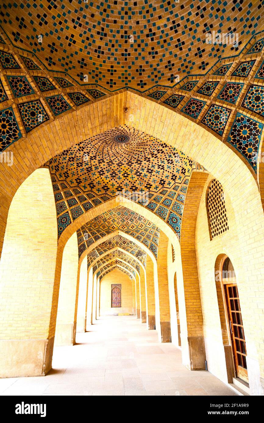 In iran shiraz the corridor passage Stock Photo - Alamy
