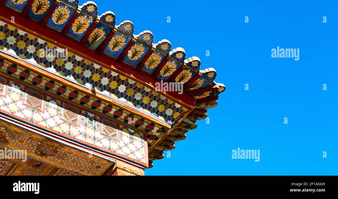 In iran the old decorative tiles Stock Photo - Alamy