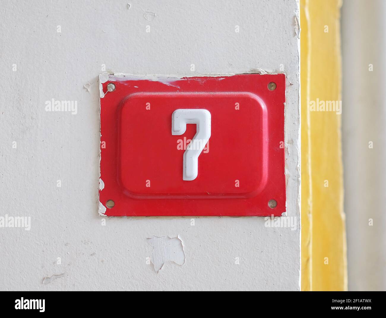 Number 7 red hi-res stock photography and images - Alamy