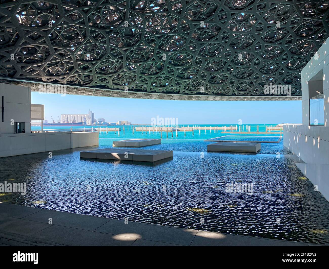 Abu Dhabi, United Arab Emirates - January 12, 2021: Louvre museum in ...
