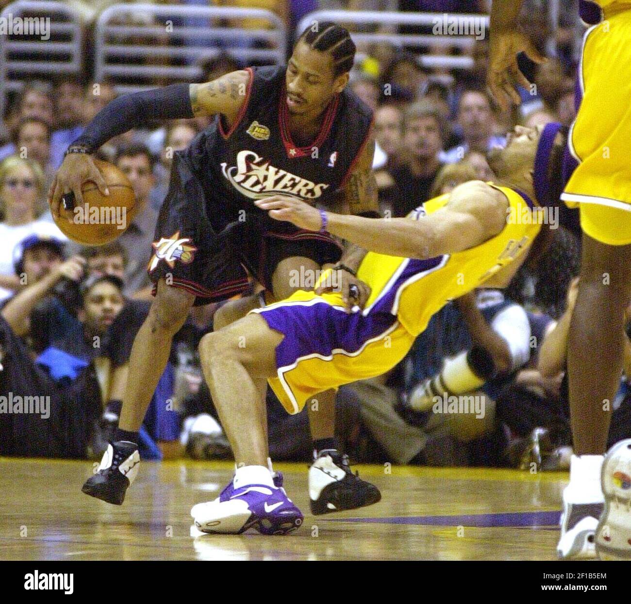 KRT SPORTS STORY SLUGGED: SIXERS-LAKERS KRT PHOTOGRAPH BY RON CORTES ...