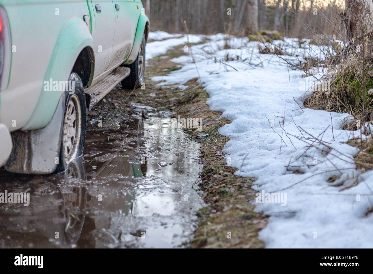 Puddle of dirt hi-res stock photography and images - Alamy