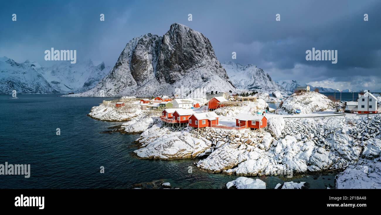 Lofoten spring landscape Lofoten is an mountains archipelago in of ...